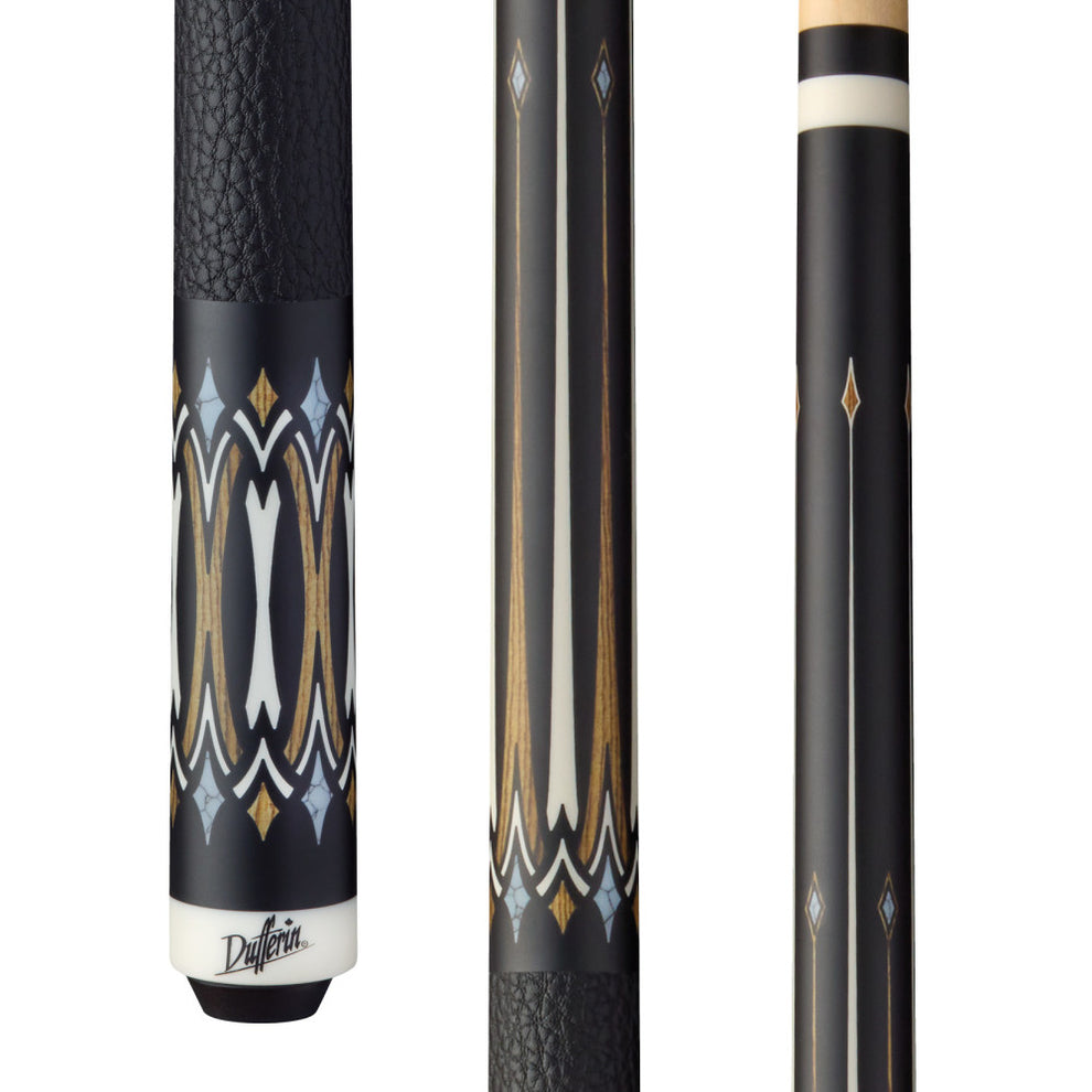 Dufferin Midnight Bocote Cross Cue with Embossed Leather Wrap – Box ...
